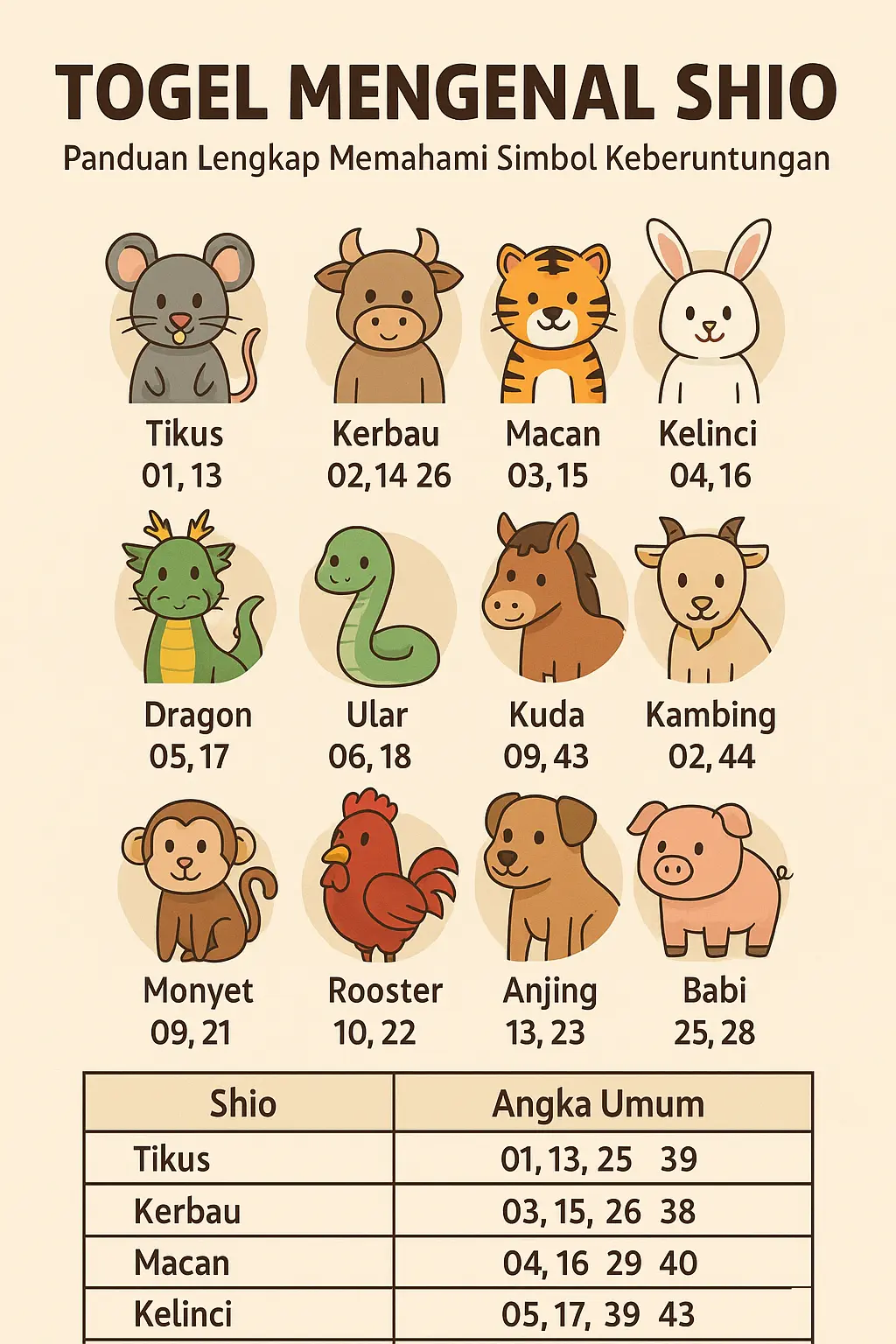 Togel Mengenal Shio: Panduan Lengkap Memahami Simbol Keberuntungan ...